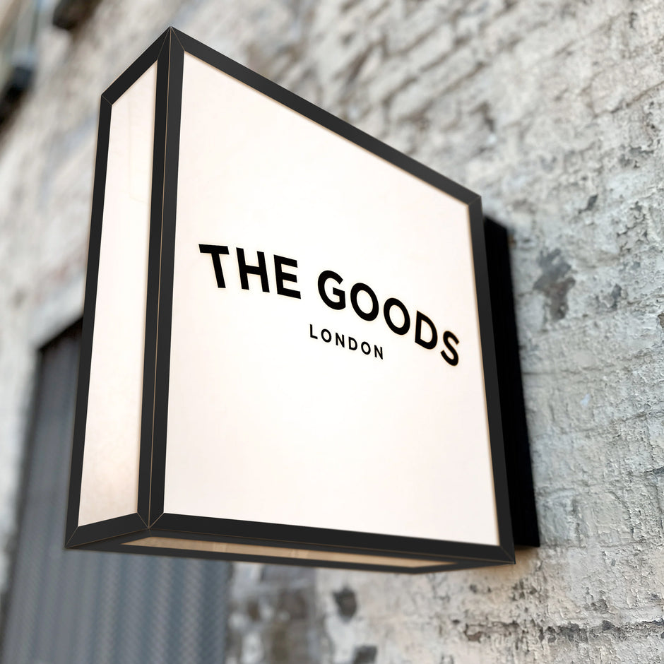 The Goods • London - Sign Shop. Buy A Boards & Pavement Signs online. – 'The Goods' Signs London