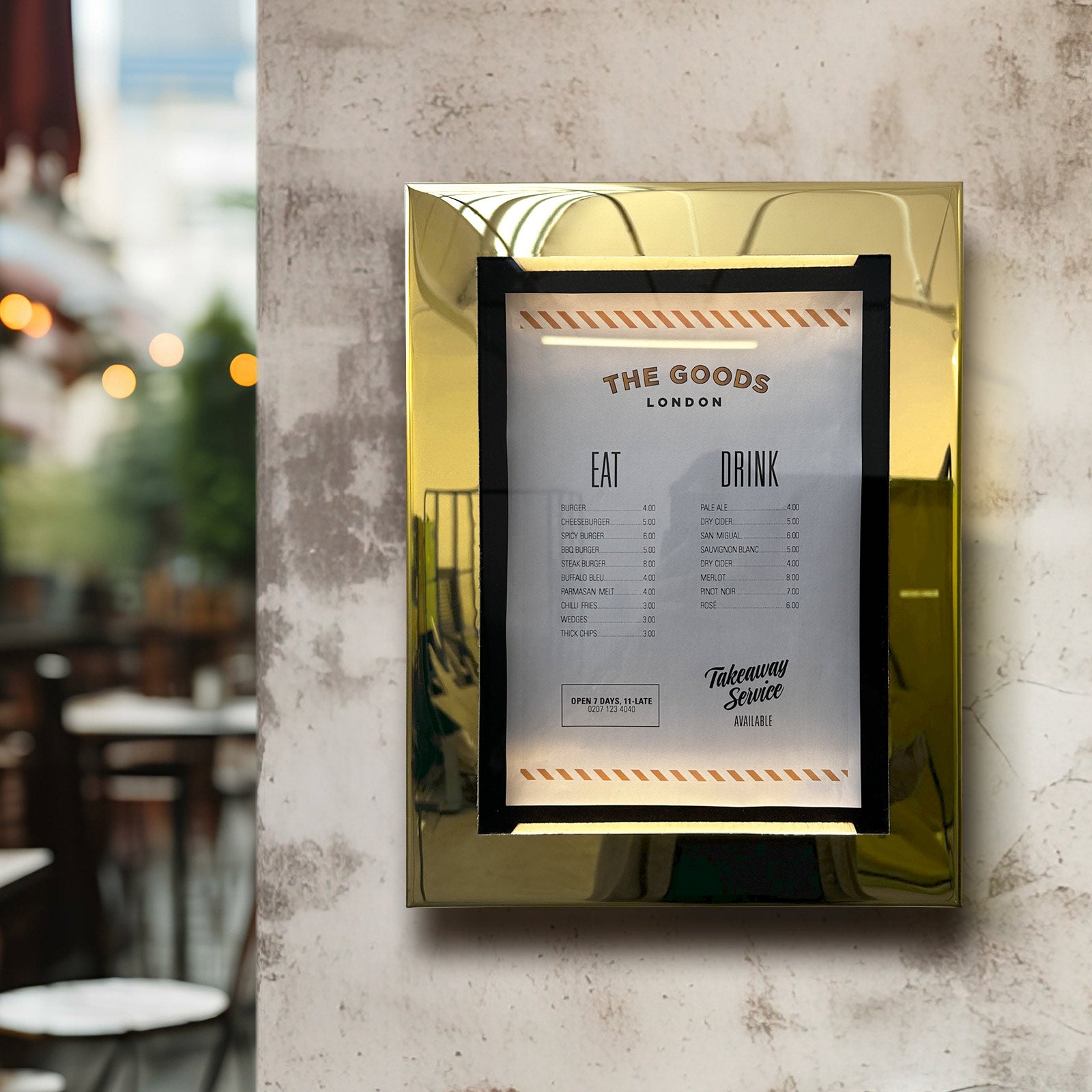 Brass Menu Case UK – The Goods London