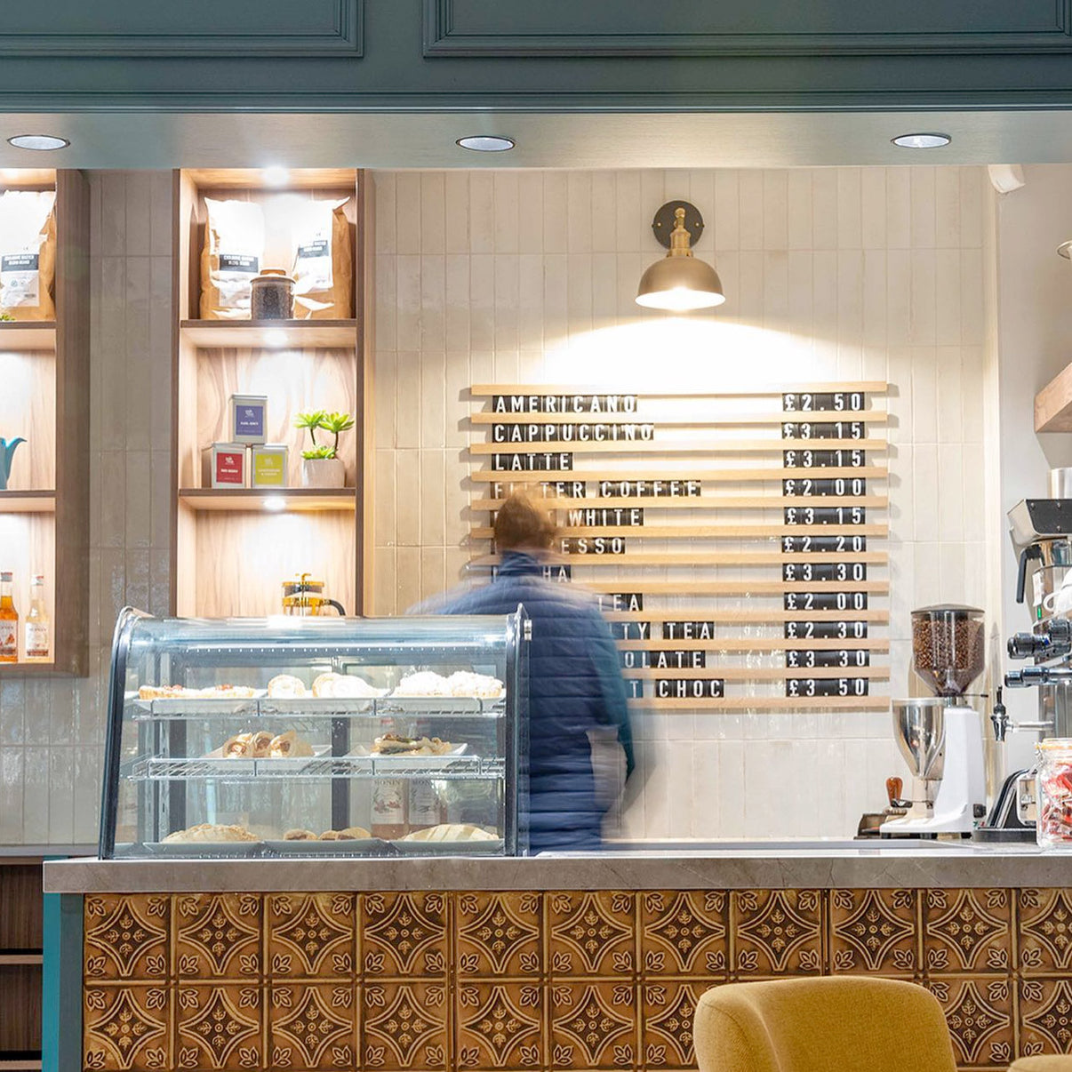 'The Bloomsbury' - Café Menu - White Letters on Oak Rails – The Goods ...