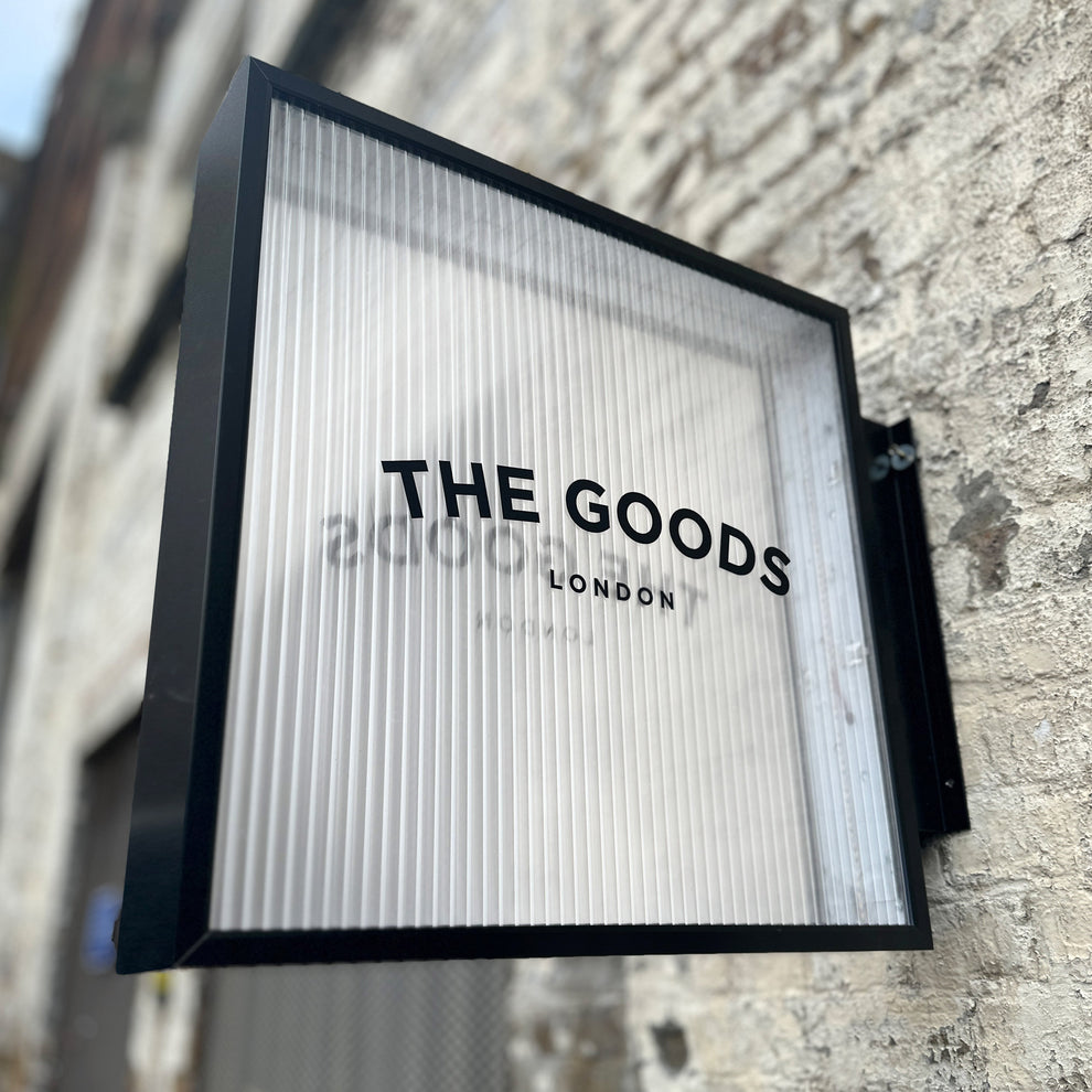 'The Canonbury' - Fluted Glass Light Box Sign – The Goods London