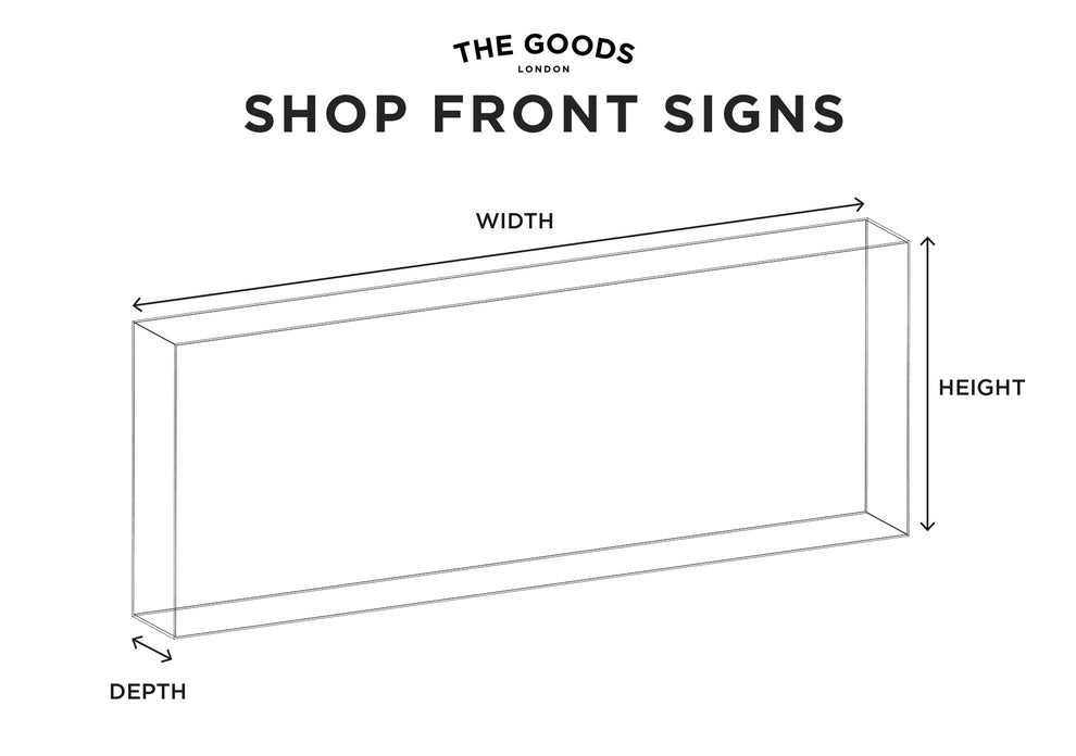 Metal Shop Front Signs – The Goods London