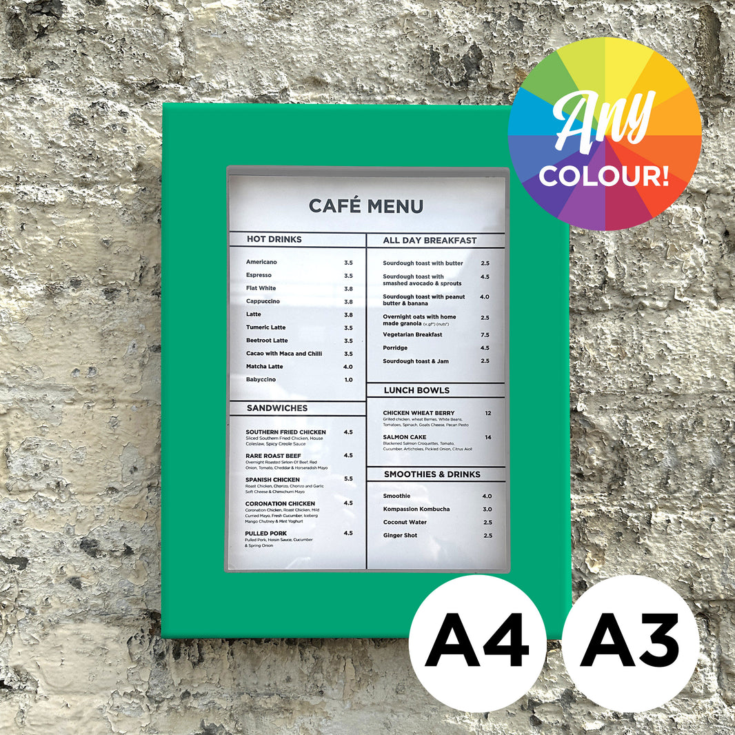 MENU CASES for bars & restaurants. Buy Online, next day delivery ...