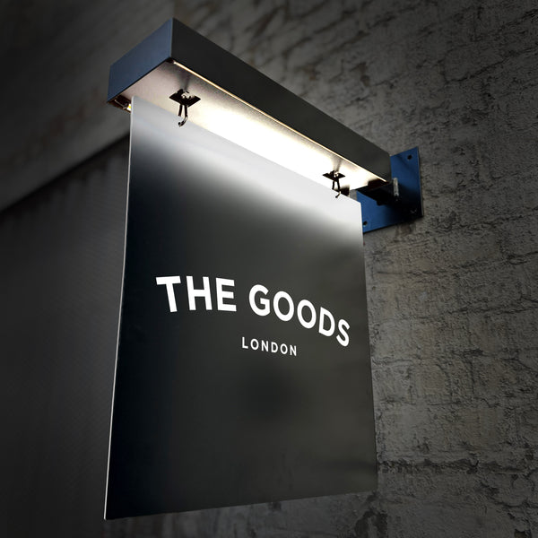 'The Kew' - Minimalist Illuminated Hanging/Projecting Sign – The Goods ...