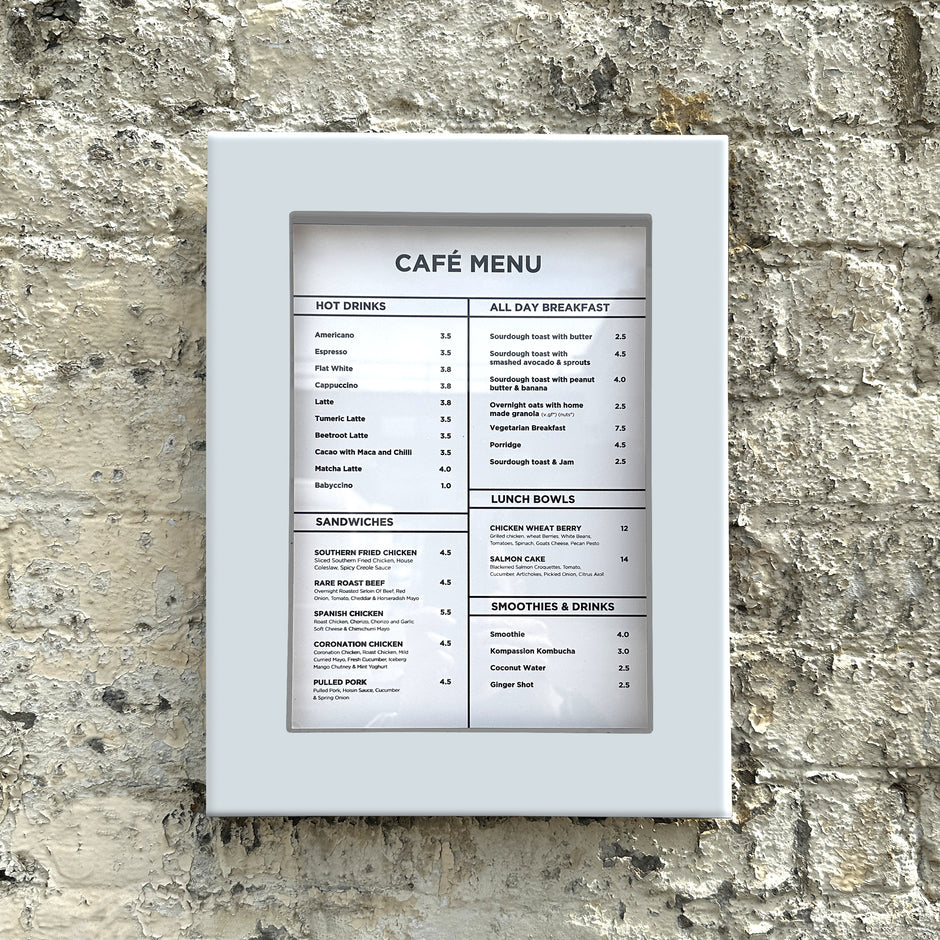 MENU CASES for bars & restaurants. Buy Online, next day delivery ...