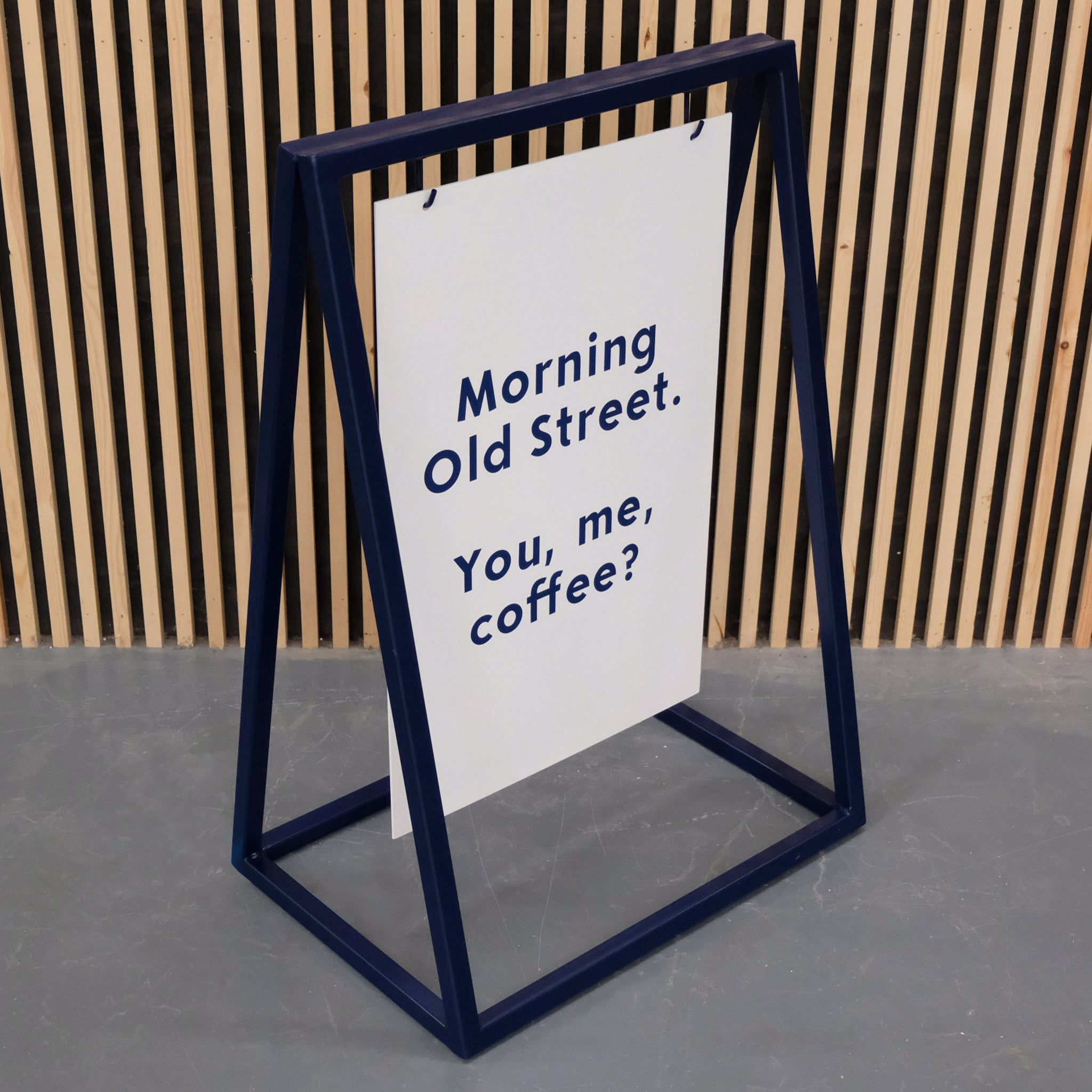 'The Soho' - A Board Sign Metal 'A' frame with swinging panel (Any Col ...