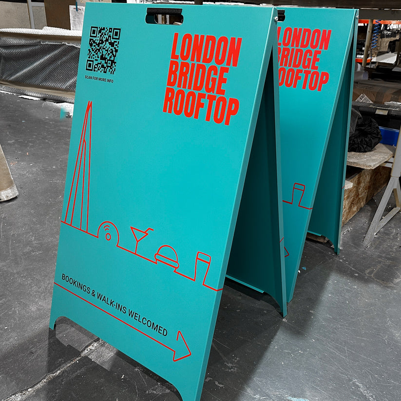 'The Fitzrovia' - Metal Pavement Sign (Any Colour) – 'The Goods' Signs ...