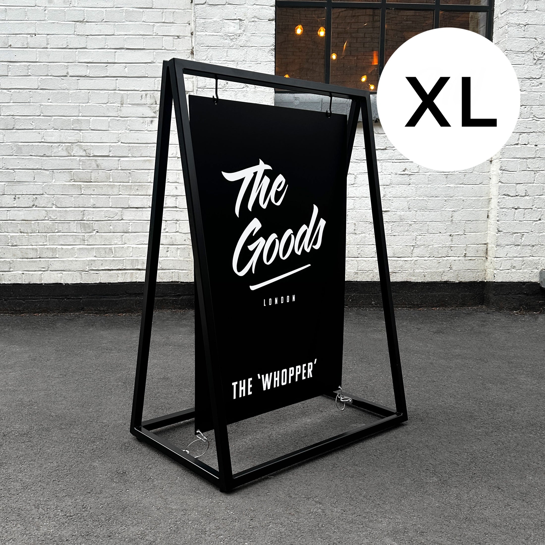 'The Soho' - A Board Sign Metal 'A' frame with swinging panel – The ...