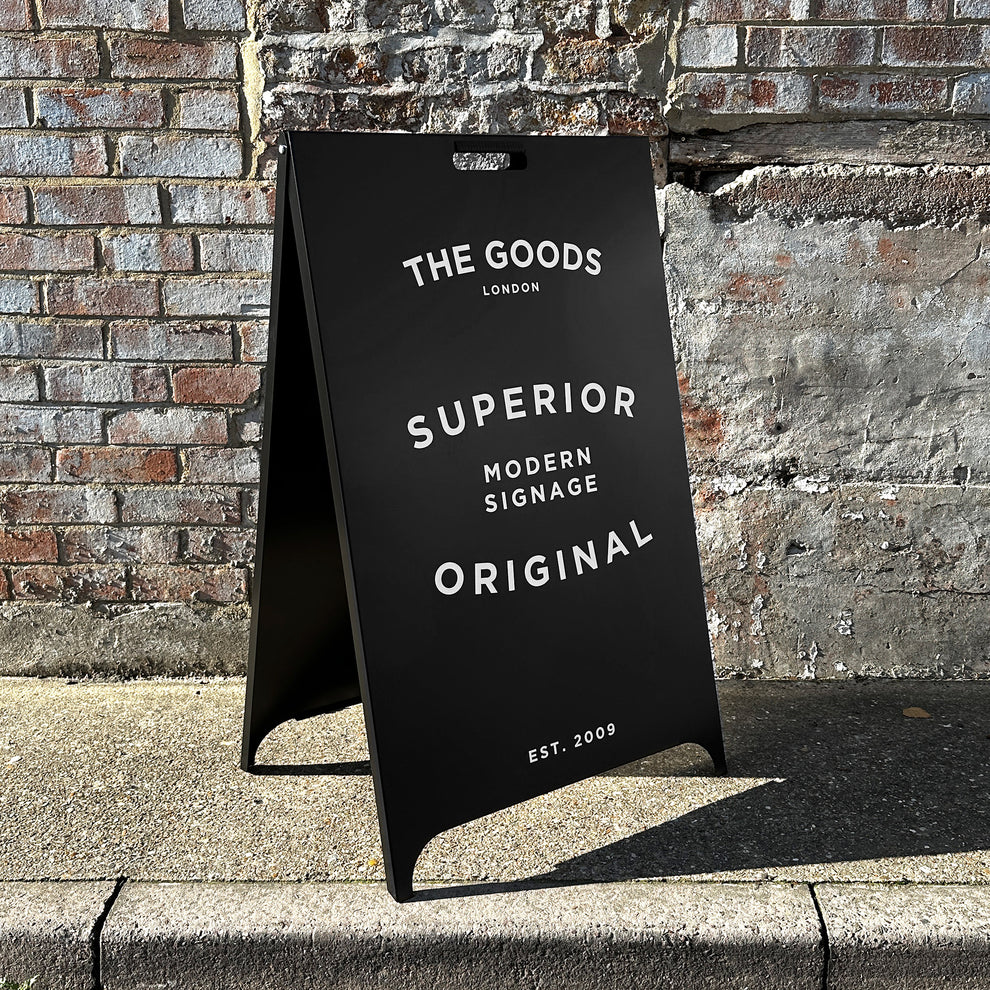 'The Fitzrovia' - Metal Pavement Sign – The Goods London