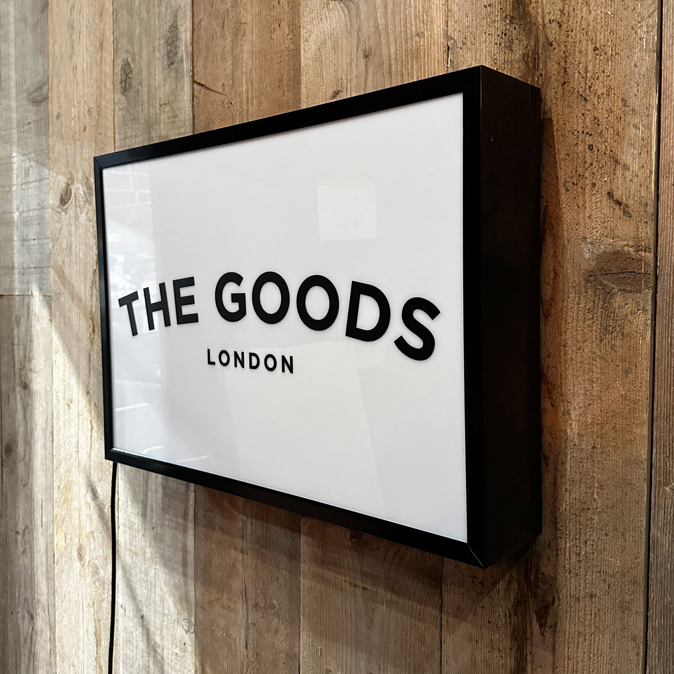 'The Angel' - Black Metal Light Box – The Goods London
