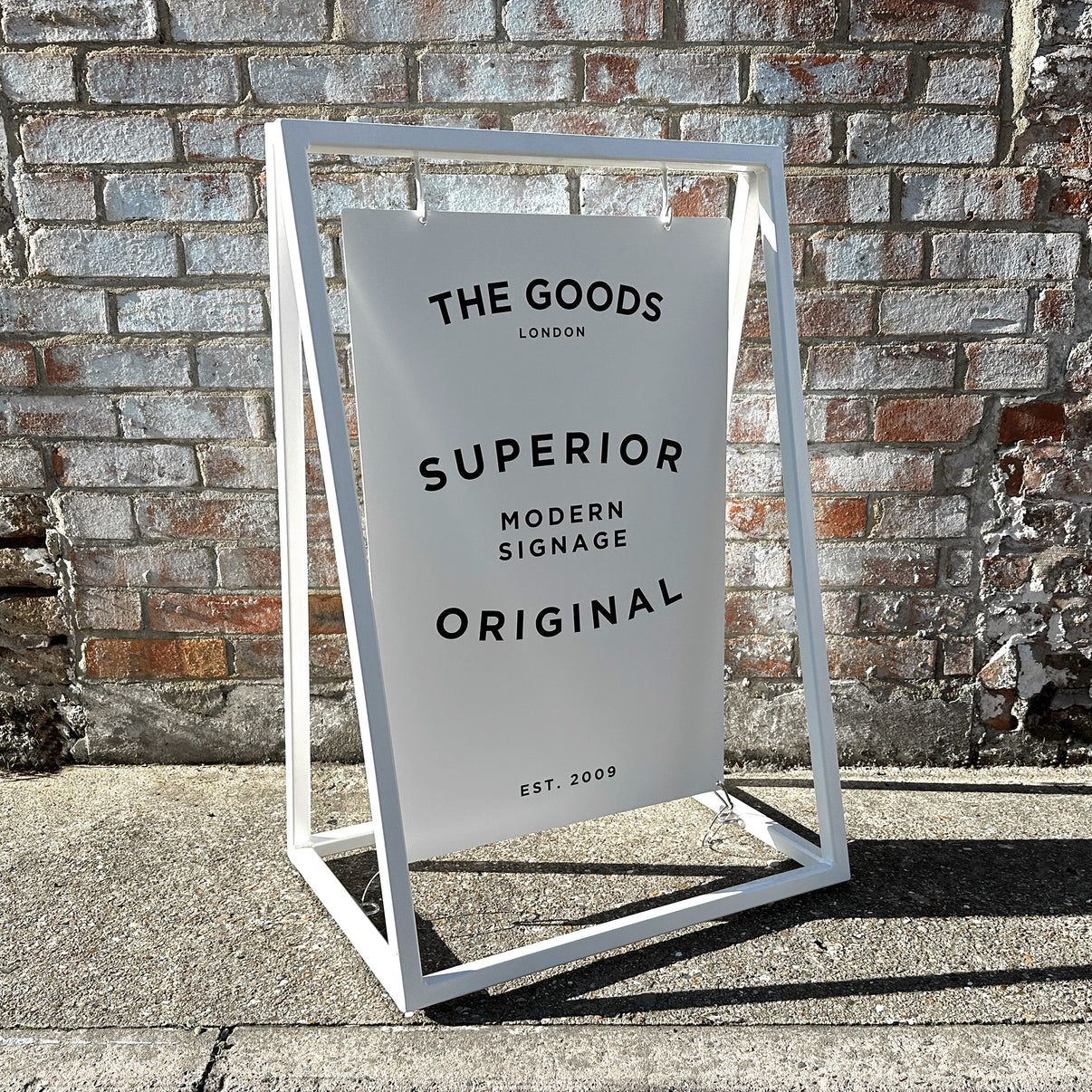'The Soho' - A Board Sign Metal 'A' frame with swinging panel – 'The ...