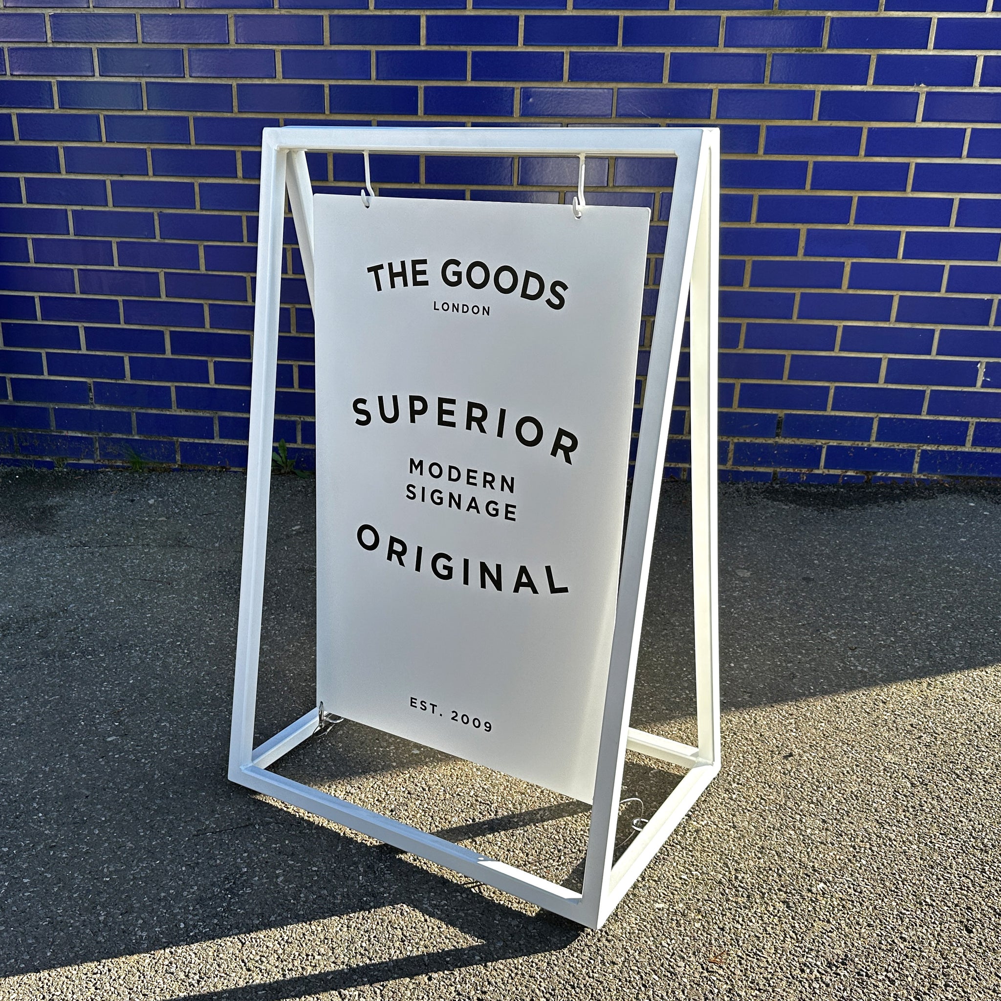 'The Soho' - A Board Sign Metal 'A' frame with swinging panel – 'The ...