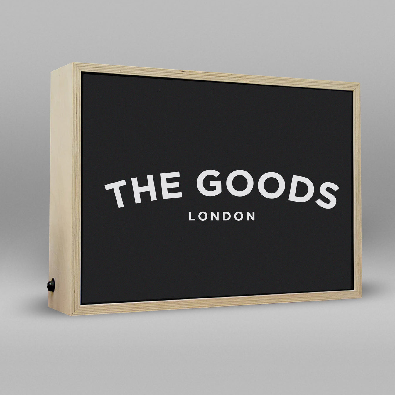 'The Clapham' - Wooden Light Box Sign – The Goods London